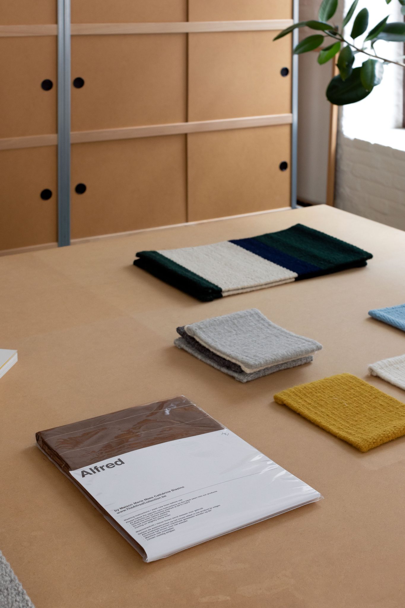 The storage cabinets in Marie’s workshop